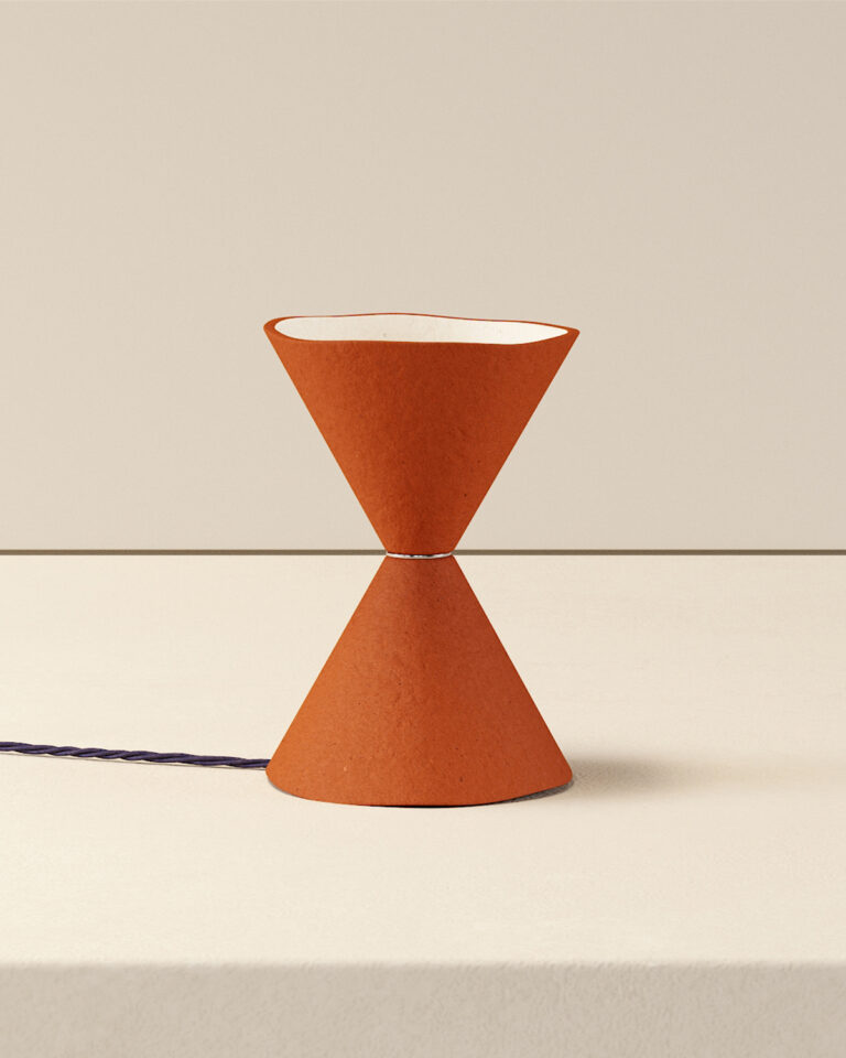 These Modular, Recycled Paper Pulp Lamps are a Mashup of Modernism and ...