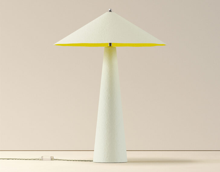These Modular, Recycled Paper Pulp Lamps are a Mashup of Modernism and ...