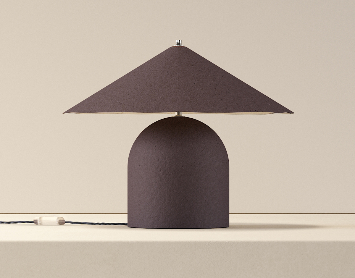 These Modular, Recycled Paper Pulp Lamps are a Mashup of Modernism and ...