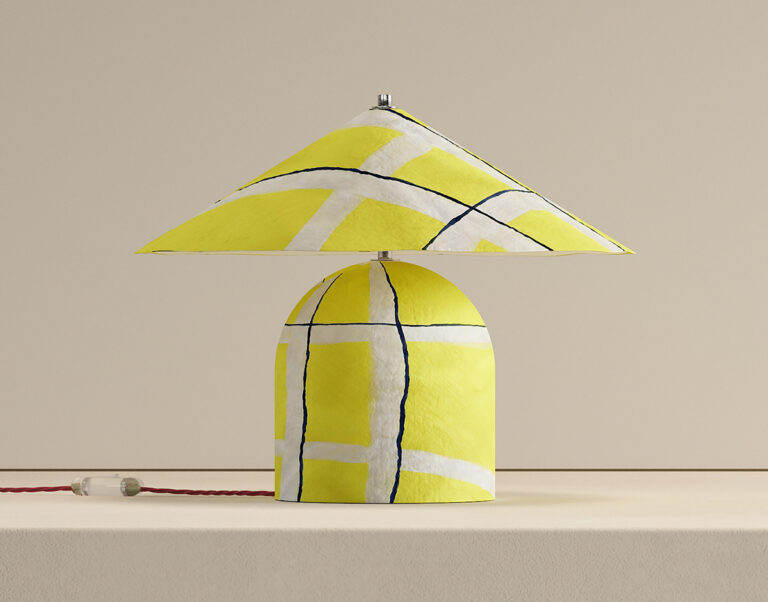 These Modular, Recycled Paper Pulp Lamps are a Mashup of Modernism and ...