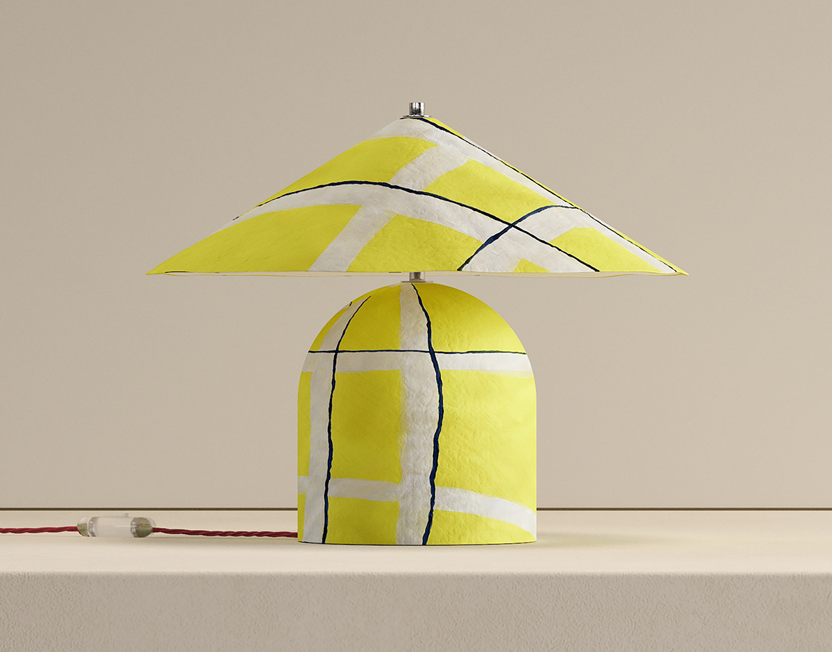 These Modular, Recycled Paper Pulp Lamps are a Mashup of Modernism and ...