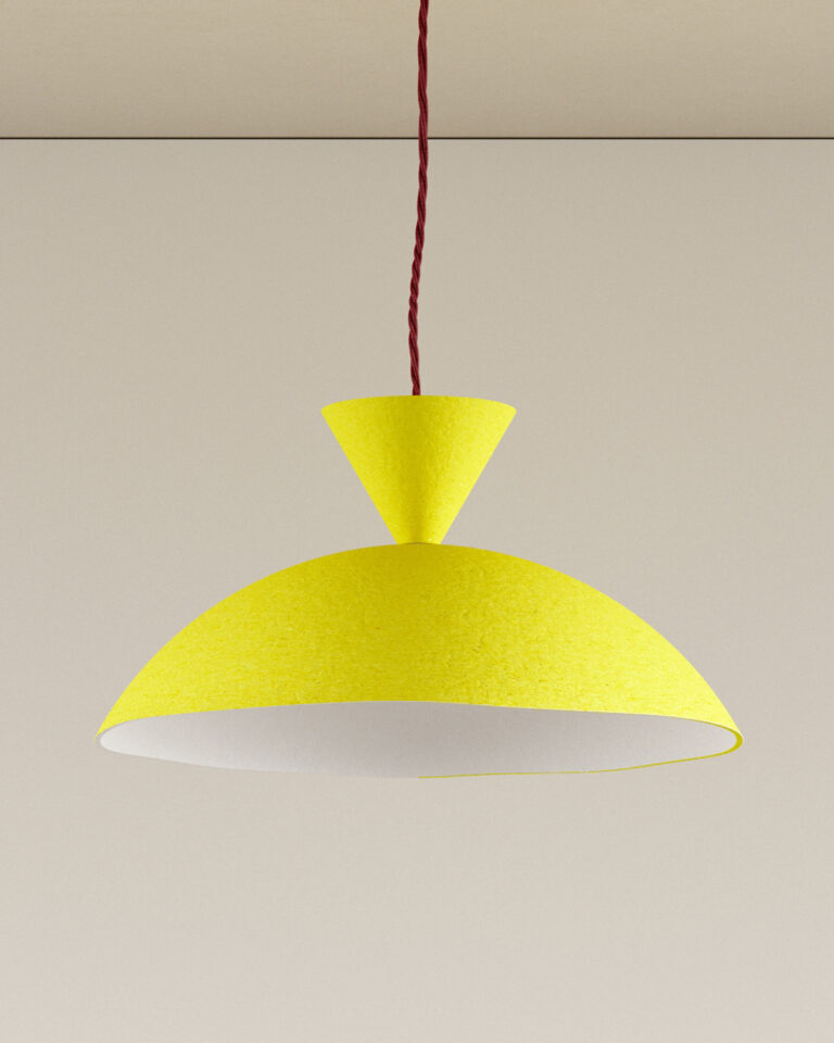 These Modular, Recycled Paper Pulp Lamps are a Mashup of Modernism and ...