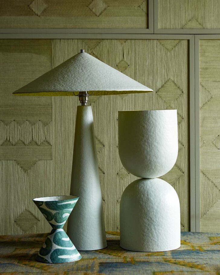 These Modular, Recycled Paper Pulp Lamps are a Mashup of Modernism and ...