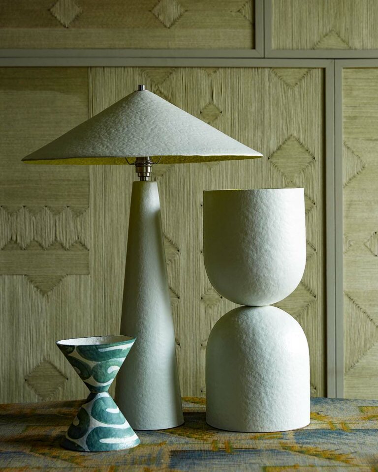 These Modular, Recycled Paper Pulp Lamps are a Mashup of Modernism and ...