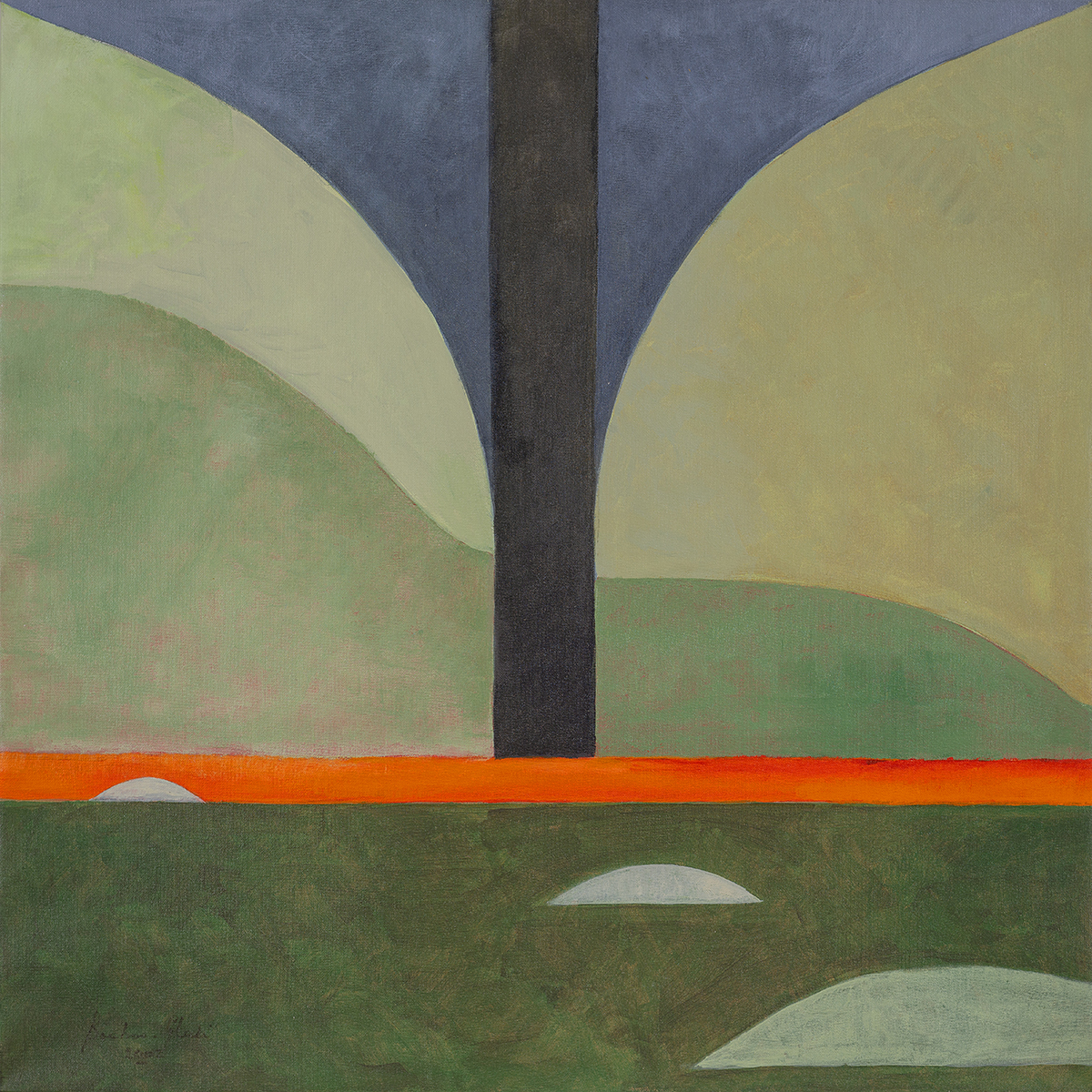 Wassef Boutros Ghali, Eruption, 2002, Acrylic on Canvas, 30 x 30 ...