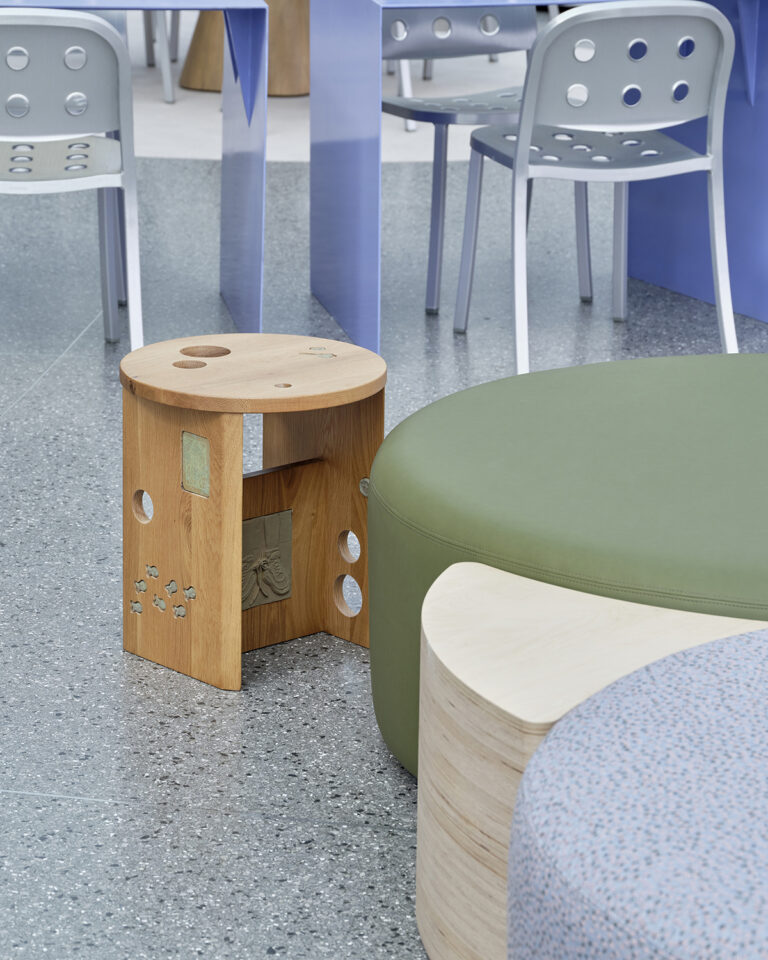 At the New Brooklyn Museum Café, 10 Stools by 10 Designers, Reminding ...