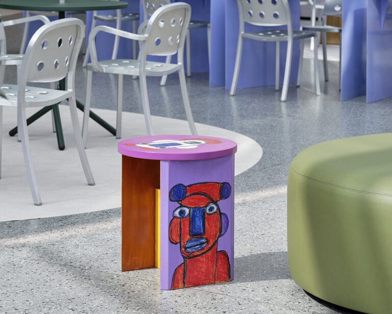 At the New Brooklyn Museum Café, 10 Stools by 10 Designers, Reminding ...