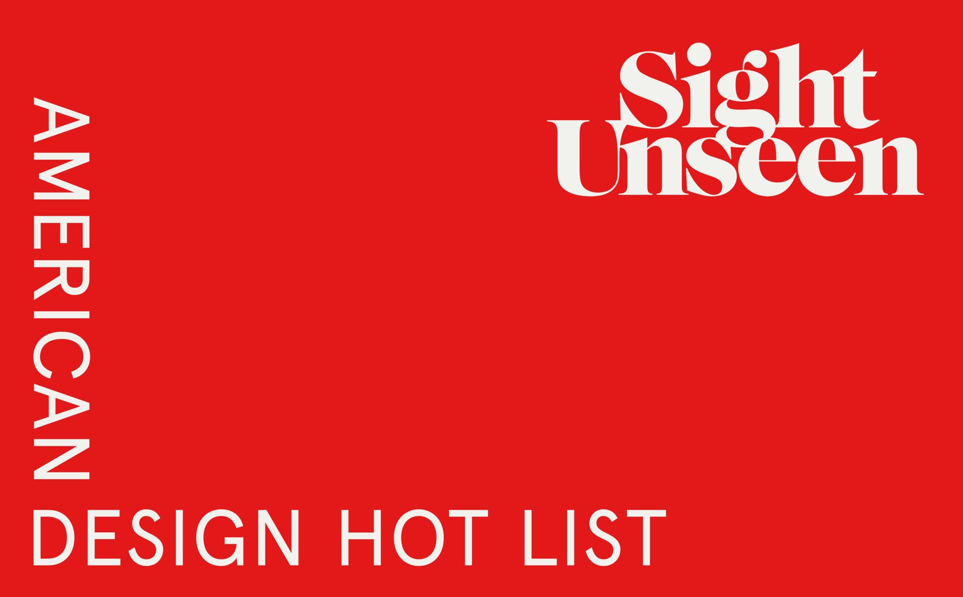 Announcing the 2025 American Design Hot List - Sight Unseen